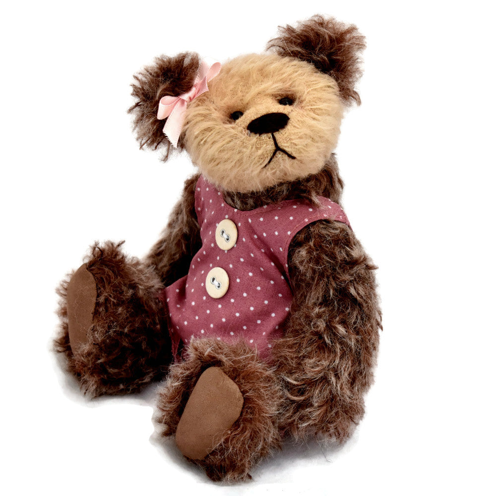 Mimi- Handmade Brown/Cream Steiff Schulte Mohair Panda Teddy Bear – Bearitz